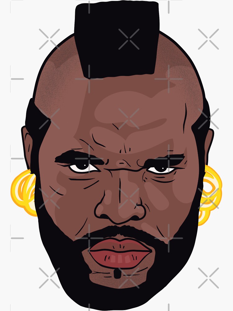 "Pity the fool" Sticker for Sale by PEArt | Redbubble