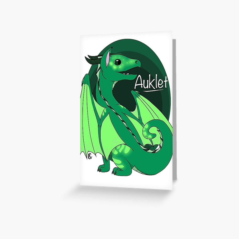 "Wings of Fire - Princess Auklet" Greeting Card by ReverbtheDragon ...