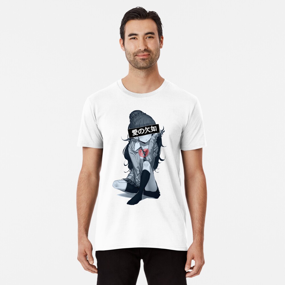 Sad Girl Anime Aesthetic Broken Heart Sticker By Ne0t0ky0 Redbubble