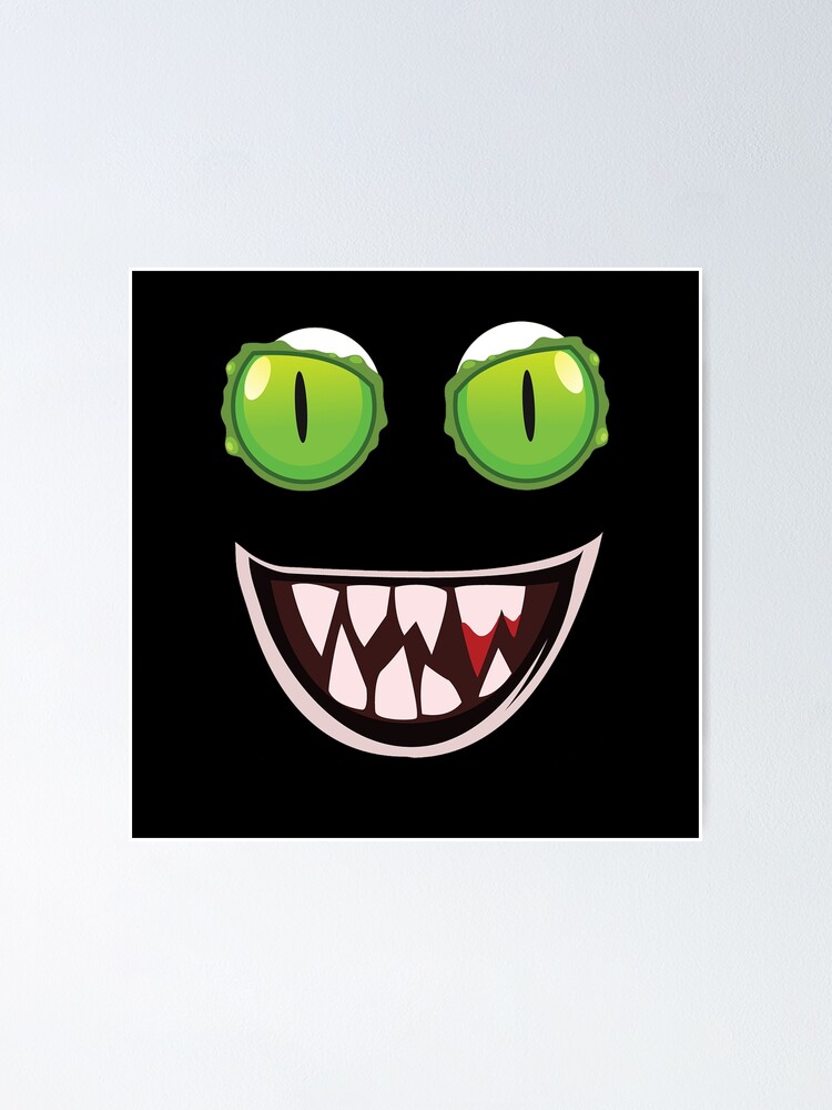 "Scary Halloween Gift - Horror Green Eyes Face" Poster for Sale by FDST ...