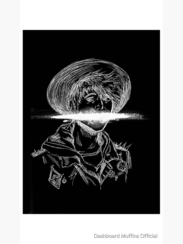 "Sad Banjo Man (White)" Poster for Sale by DashMuffins | Redbubble