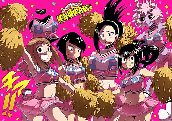 "My Hero Academia Cheerleaders" Photographic Print by XelaFrost | Redbubble