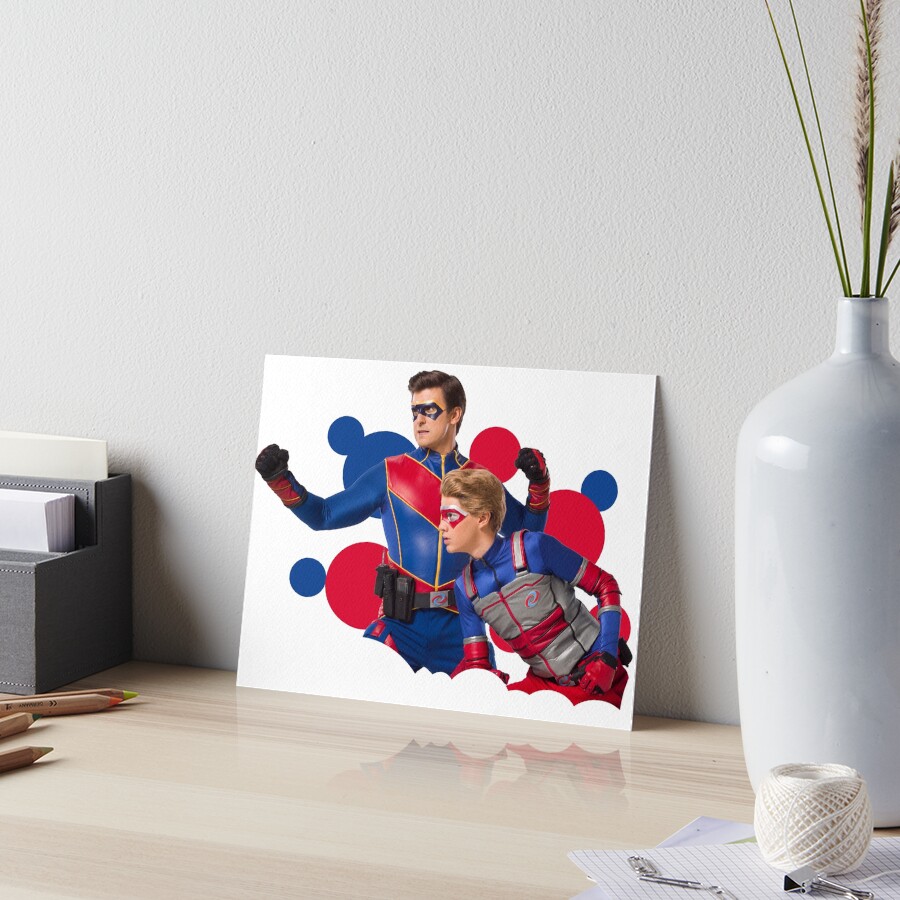 "Bubbles Captain Man and Kid Danger" Poster for Sale by Linneke | Redbubble