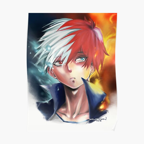 "Shoto Todoroki" Poster by artloadrian | Redbubble