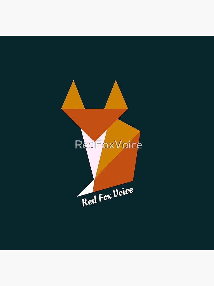 "Red Fox Voice - Origami Fox" Poster by RedFoxVoice | Redbubble