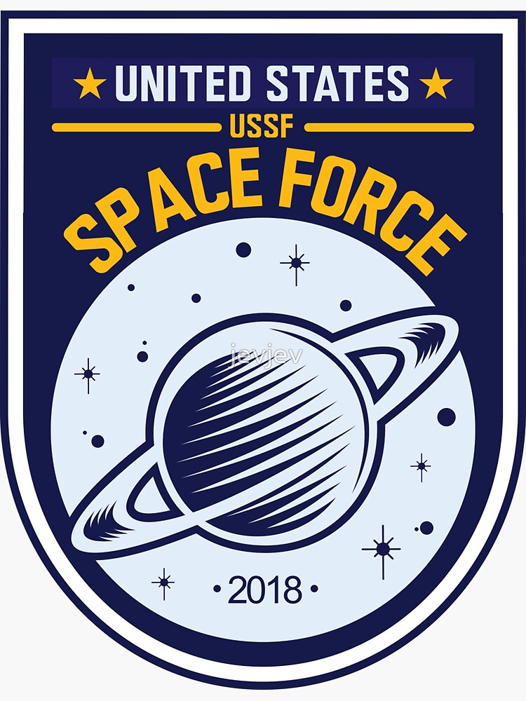"United States Space Force USSF" Sticker for Sale by jevjev | Redbubble