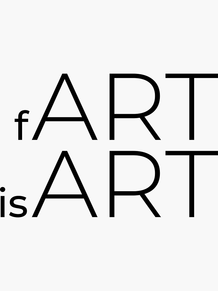 "fArt is Art" Sticker for Sale by Manara | Redbubble