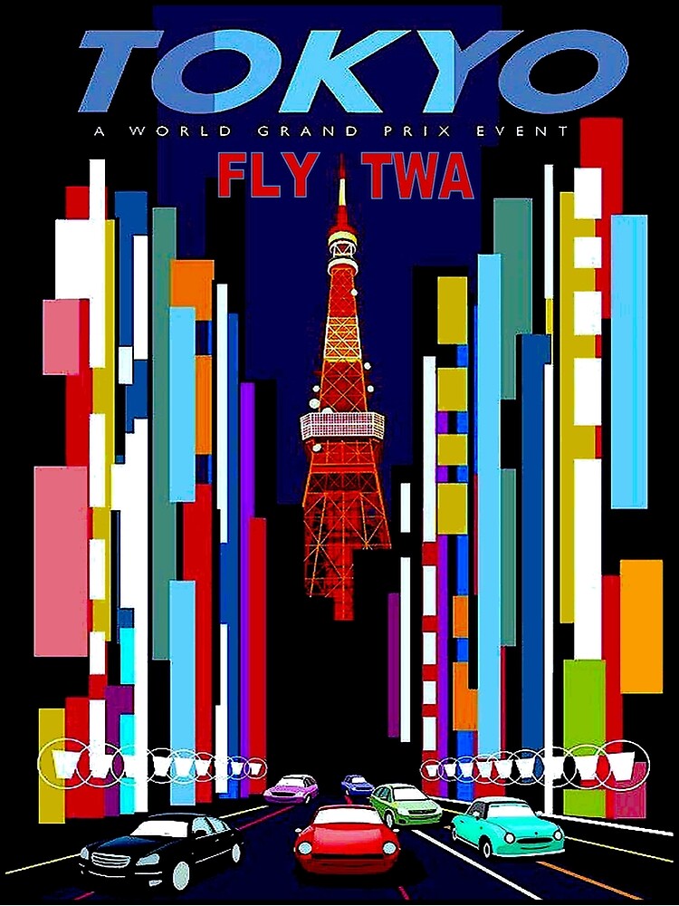"TOKYO : Vintage Fly to Japan Tourism Advertising Print" Poster for ...