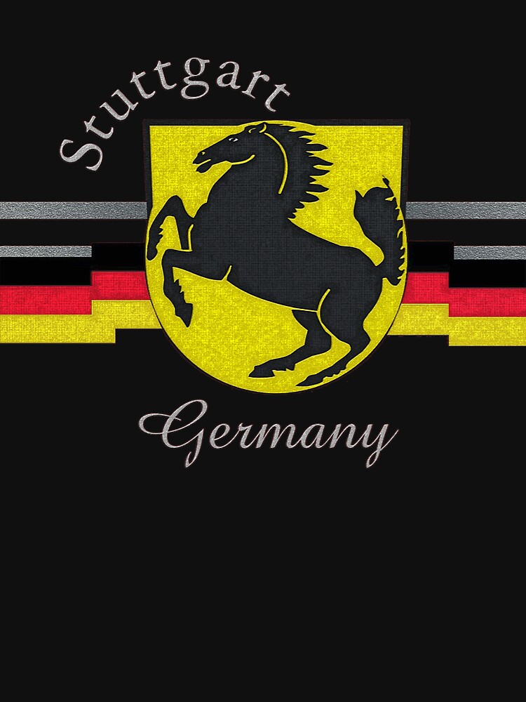 "Stuttgart Horse Crest " T-shirt by edsimoneit | Redbubble