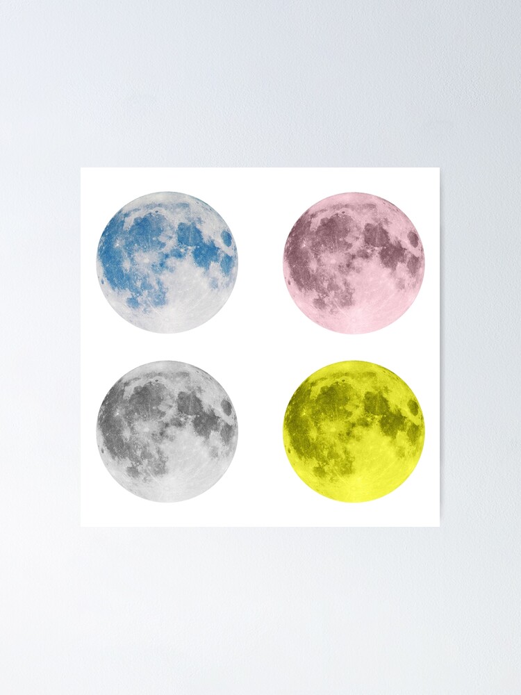"90s Full Moons Pack" Poster for Sale by cadinera | Redbubble