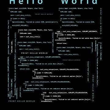 "Coding - Hello world" Poster for Sale by xeron32 | Redbubble