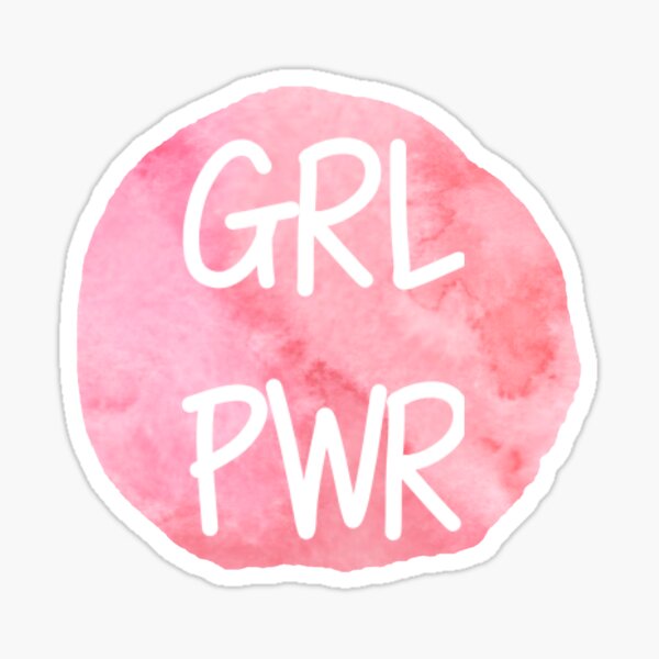"GRL PWR" Sticker for Sale by AbbyWimb | Redbubble