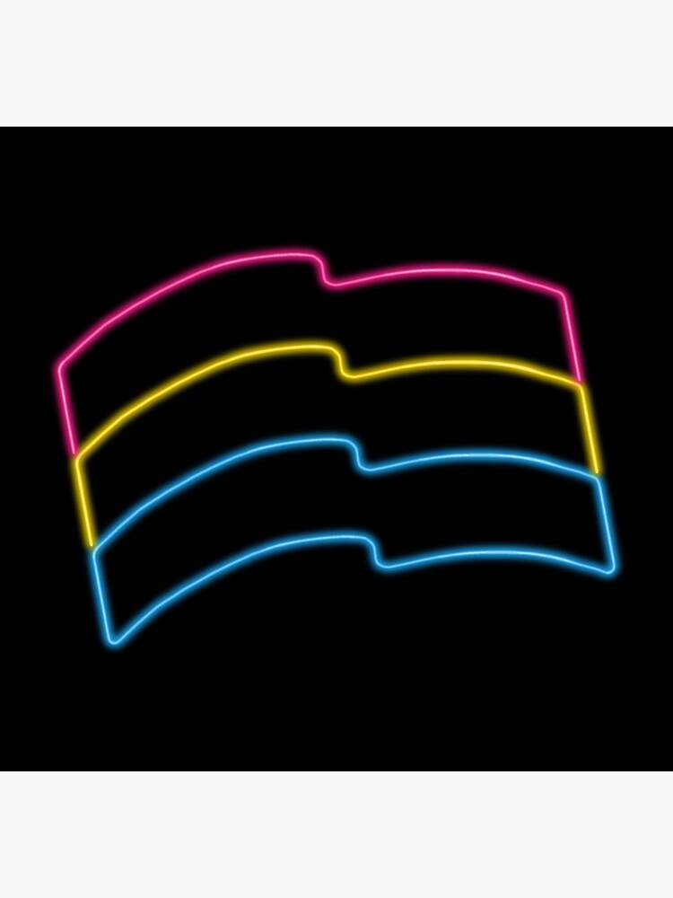 "pansexual neon pride flag" Art Print by lemniscate-shop | Redbubble