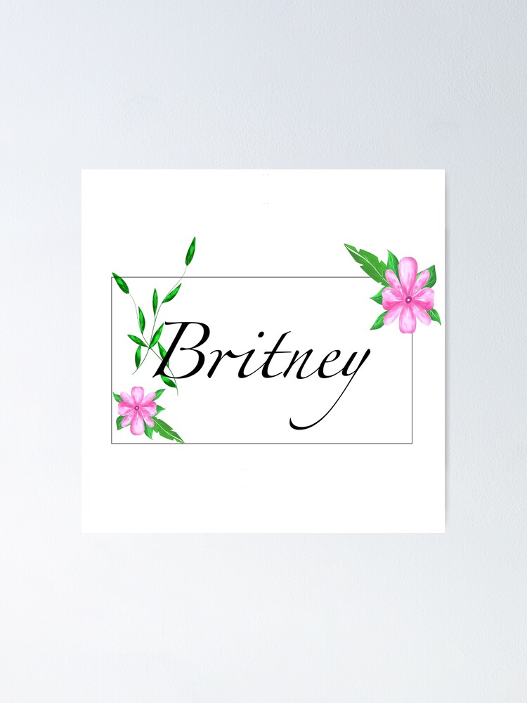 Póster «Britney.Names.Ideas de regalo personalizadas» de ...