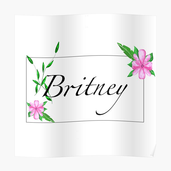 Póster «Britney.Names.Ideas de regalo personalizadas» de ...