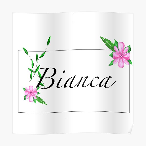 Póster «Bianca.Names.Ideas de regalos personalizados» de ...