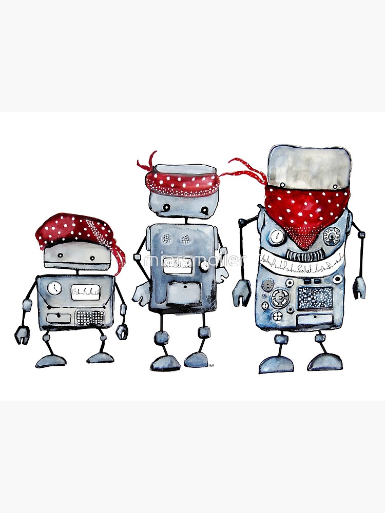 "Robot Gang" Poster by miarsmoller | Redbubble