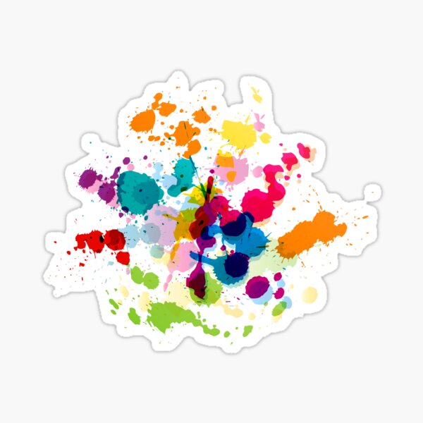 "Paint Splatter" Sticker by BokeeLee | Redbubble