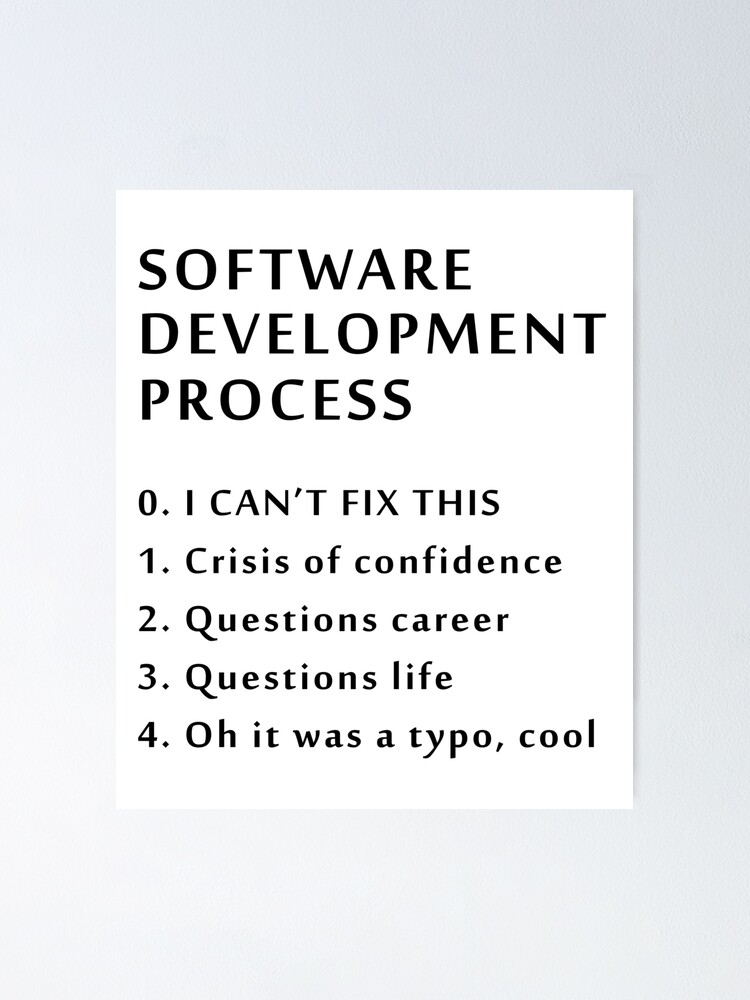 "Software development" Poster for Sale by xeron32 | Redbubble
