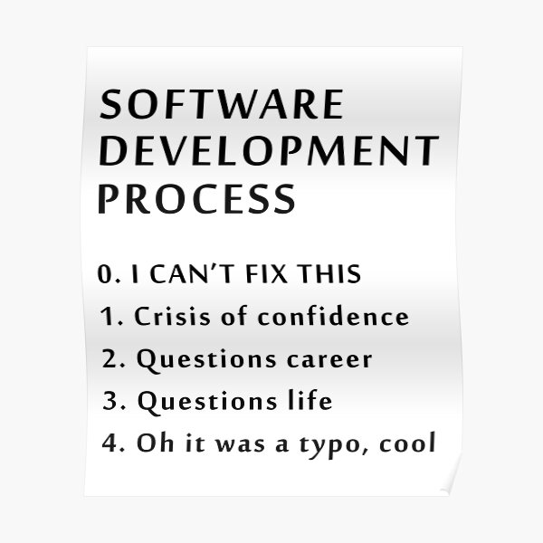 "Software development" Poster for Sale by xeron32 | Redbubble