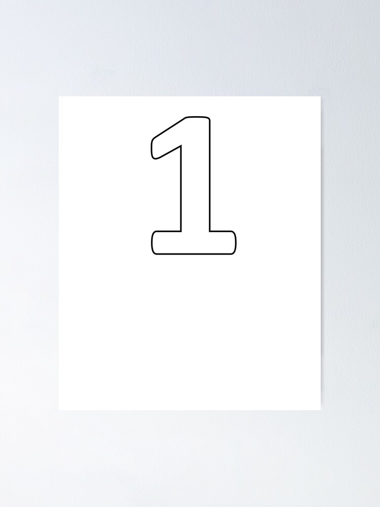 "Sports Jersey Number 1" Poster for Sale by Mattyb22 | Redbubble