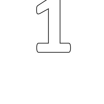 "Sports Jersey Number 1" Poster for Sale by Mattyb22 | Redbubble