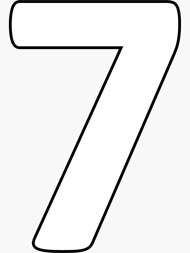"Sports Jersey Number 7" Sticker for Sale by Mattyb22 | Redbubble