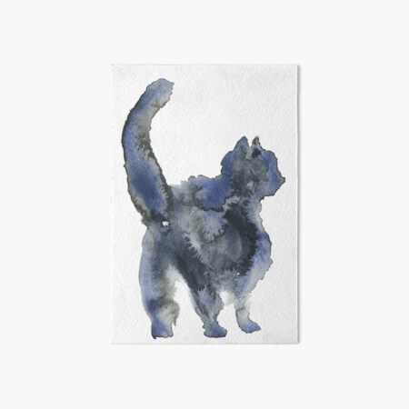 "Shameless Cats: Silhouette Black Cat" Art Board Print for Sale by ...