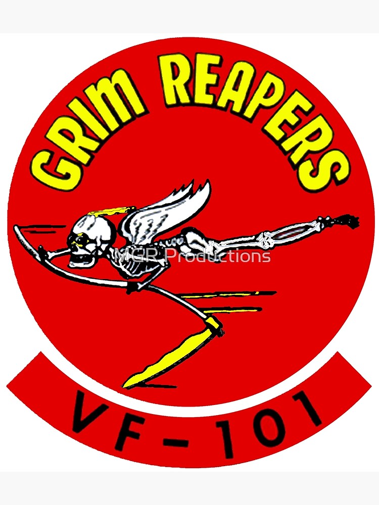 "VF-101 Grim Reapers Logo" Postcard for Sale by MGR Productions Nikki ...
