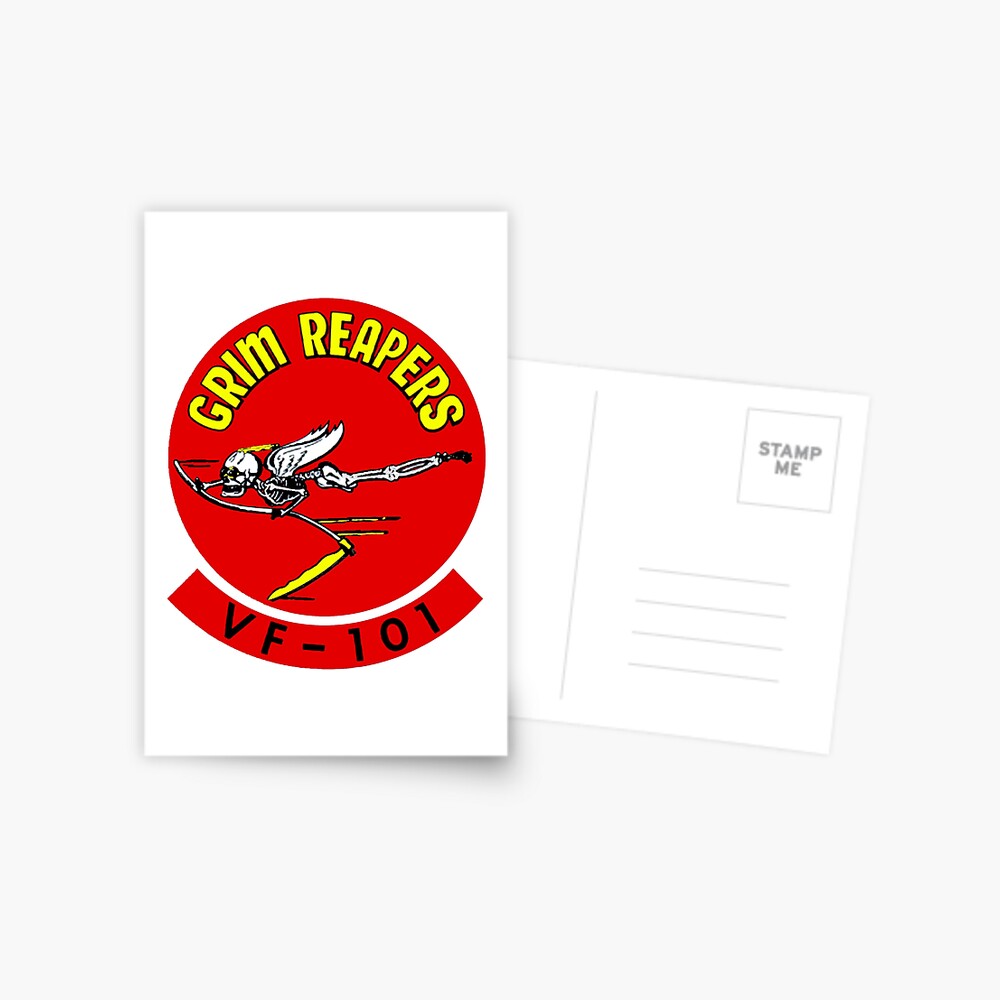 "VF-101 Grim Reapers Logo" Postcard by Quatrosales | Redbubble