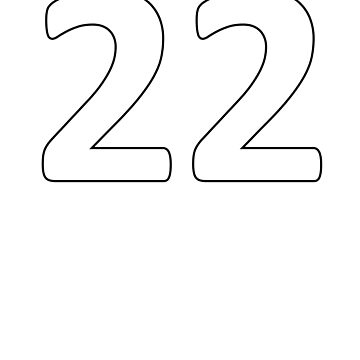 "Sports Jersey Number 22" Sticker for Sale by Mattyb22 | Redbubble