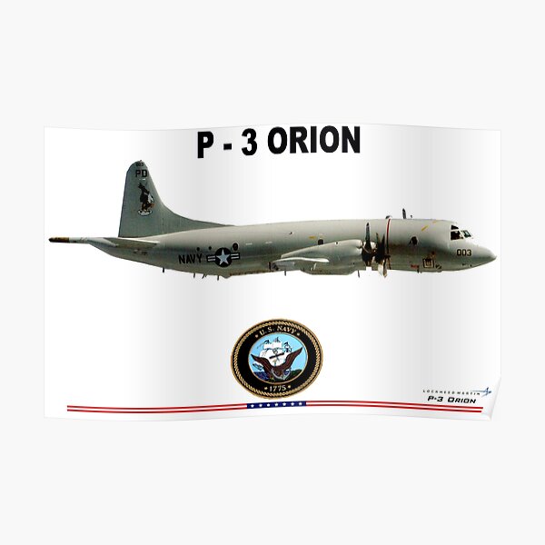 "P-3 Orion" Poster by Quatrosales | Redbubble
