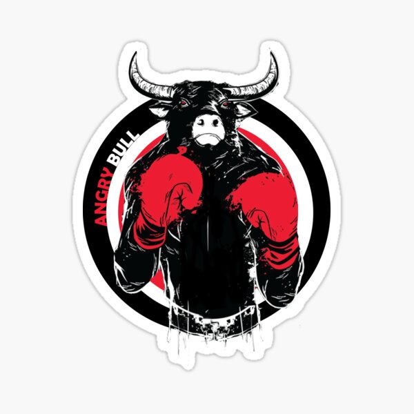 "Angry bull" Sticker for Sale by hayatikdrgl | Redbubble