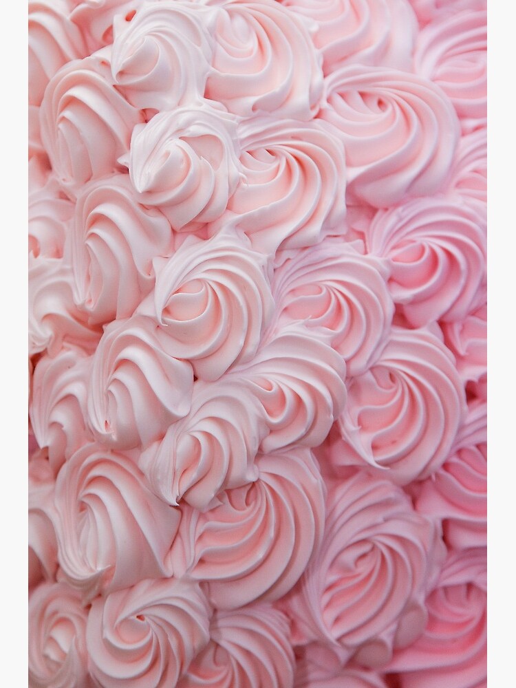"Blush Pink Birthday Cake Frosting " Canvas Print by newburyboutique ...