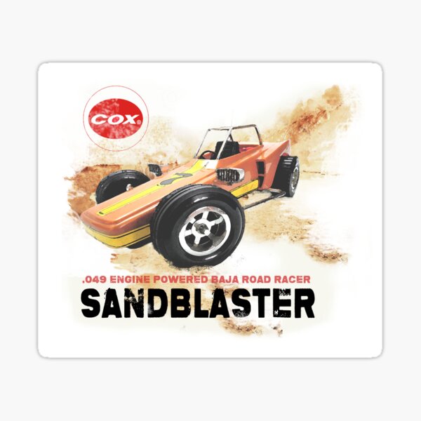 "Cox Sandblaster" Sticker for Sale by Retrorockit | Redbubble