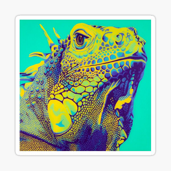 "Iguana" Sticker by mischiefs | Redbubble