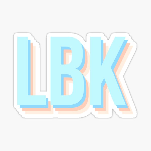 "lbk beachy colors" Sticker by emilykroll | Redbubble