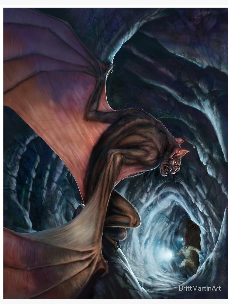 "Ahool- the Man-Bat cryptid" Art Print by BrittMartinArt | Redbubble