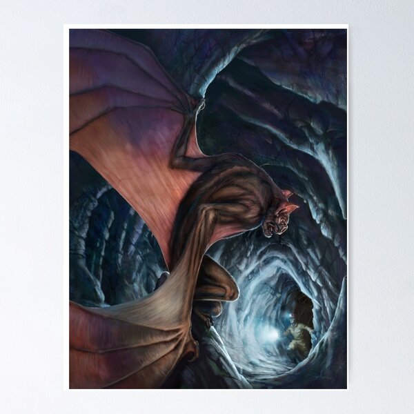 "Ahool- the Man-Bat cryptid" Poster for Sale by BrittMartinArt | Redbubble