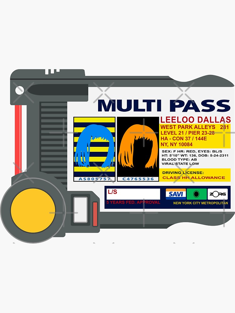 "Multipass" Sticker for Sale by muskitt | Redbubble