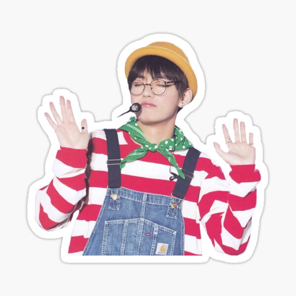 "V BTS" Sticker by nayaeac | Redbubble