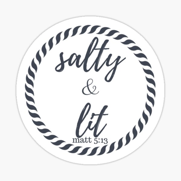 "salty " Sticker by mollyatkins | Redbubble