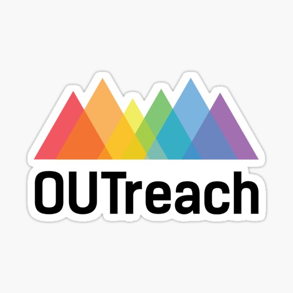 "Classic OUTreach Logo" Sticker for Sale by outreach | Redbubble