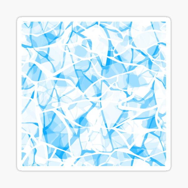 "White blue abstract" Sticker by fuzzyfox | Redbubble