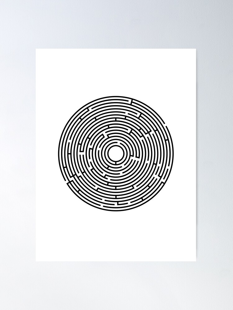 A Solvable Maze Poster For Sale By Tim Gengler Redbubble