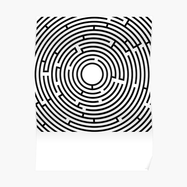 "An Unsolvable Maze" Poster for Sale by BunnyDojo | Redbubble