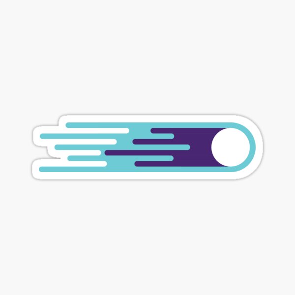 "small blue comet" Sticker by Dakoko865 | Redbubble