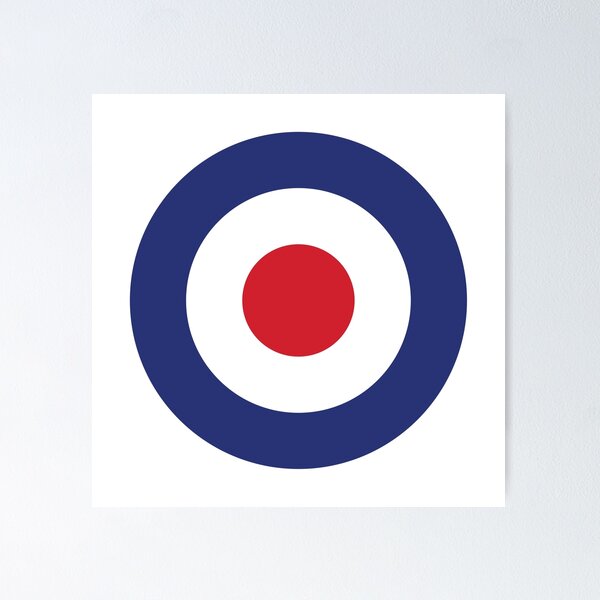 "RAF Roundel Air Force Target British Bullseye" Poster for Sale by ...