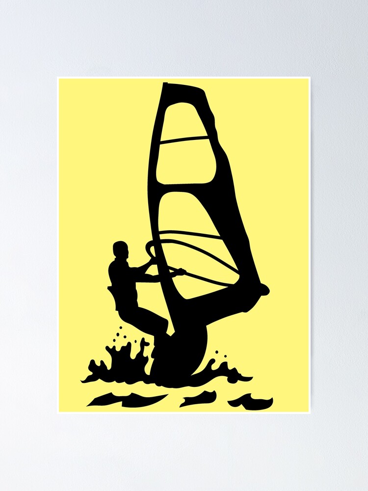 "Windsurfing" Poster by sibosssr | Redbubble