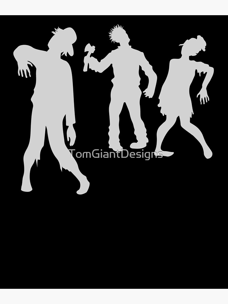 "Funny Zombies Break Dance Halloween" Poster for Sale by ...